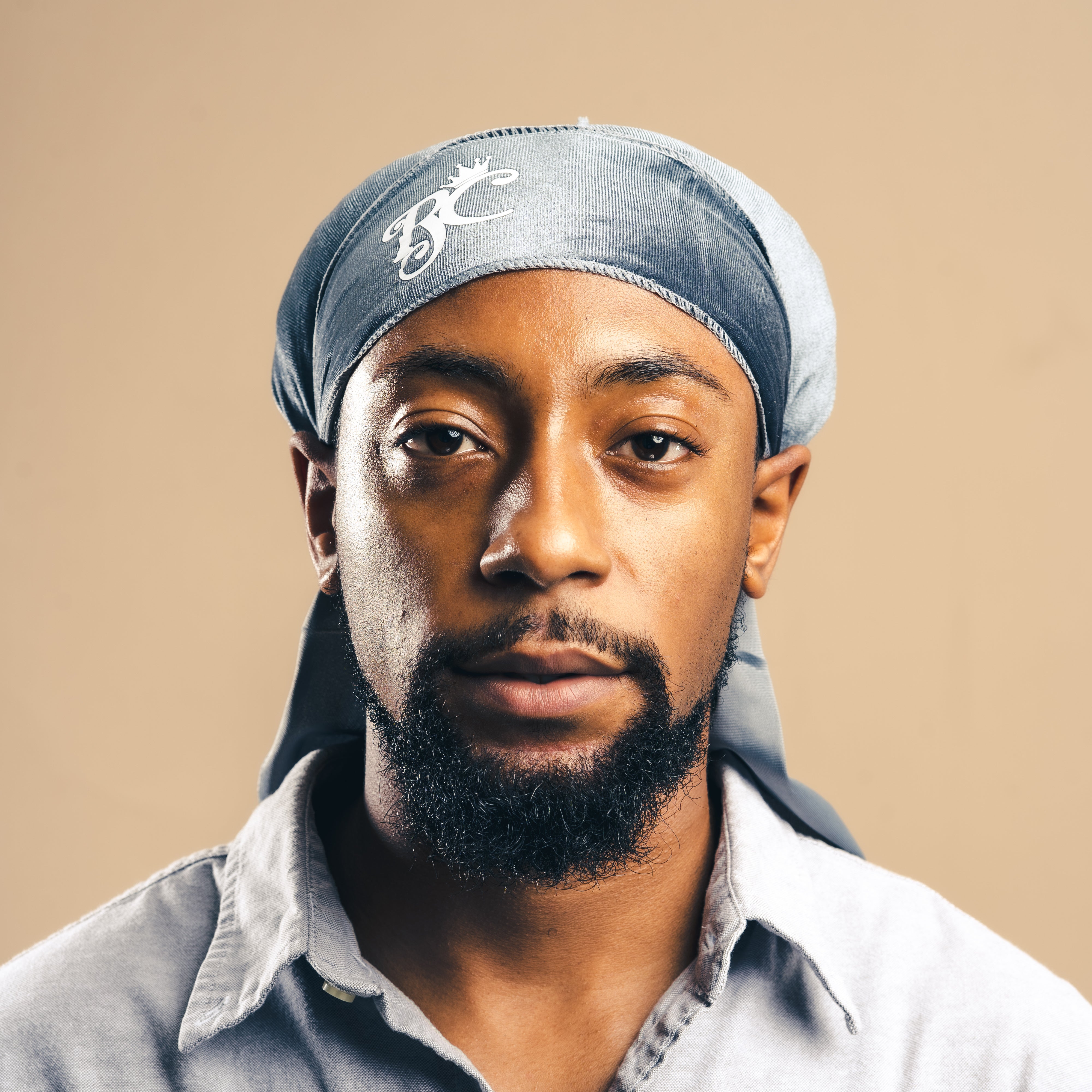 Grey Royal Crown Velvet Durag - Royal Crown Collections